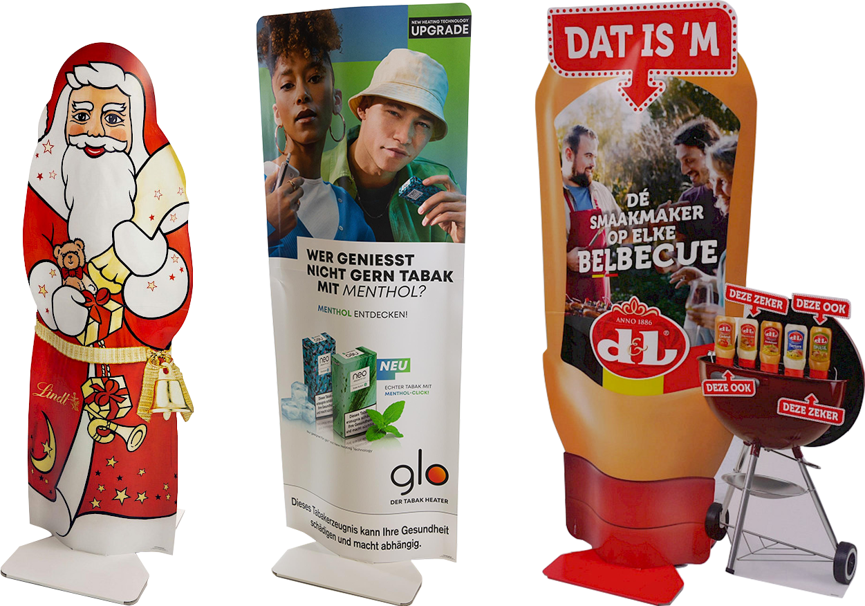 Individuelles Konturendisplay aus Karton | Holbox Shop Direct